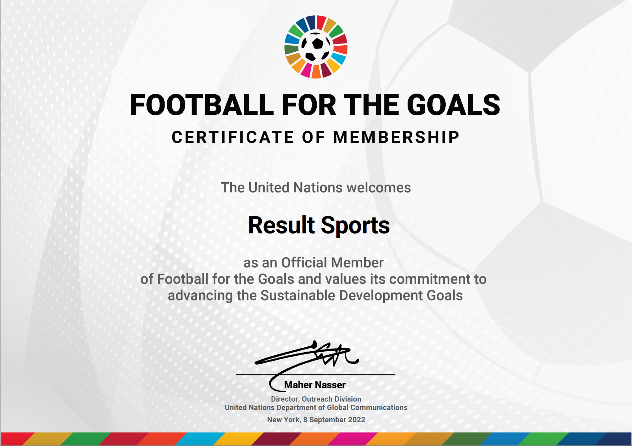 Football For The Goals – RESULT Sports